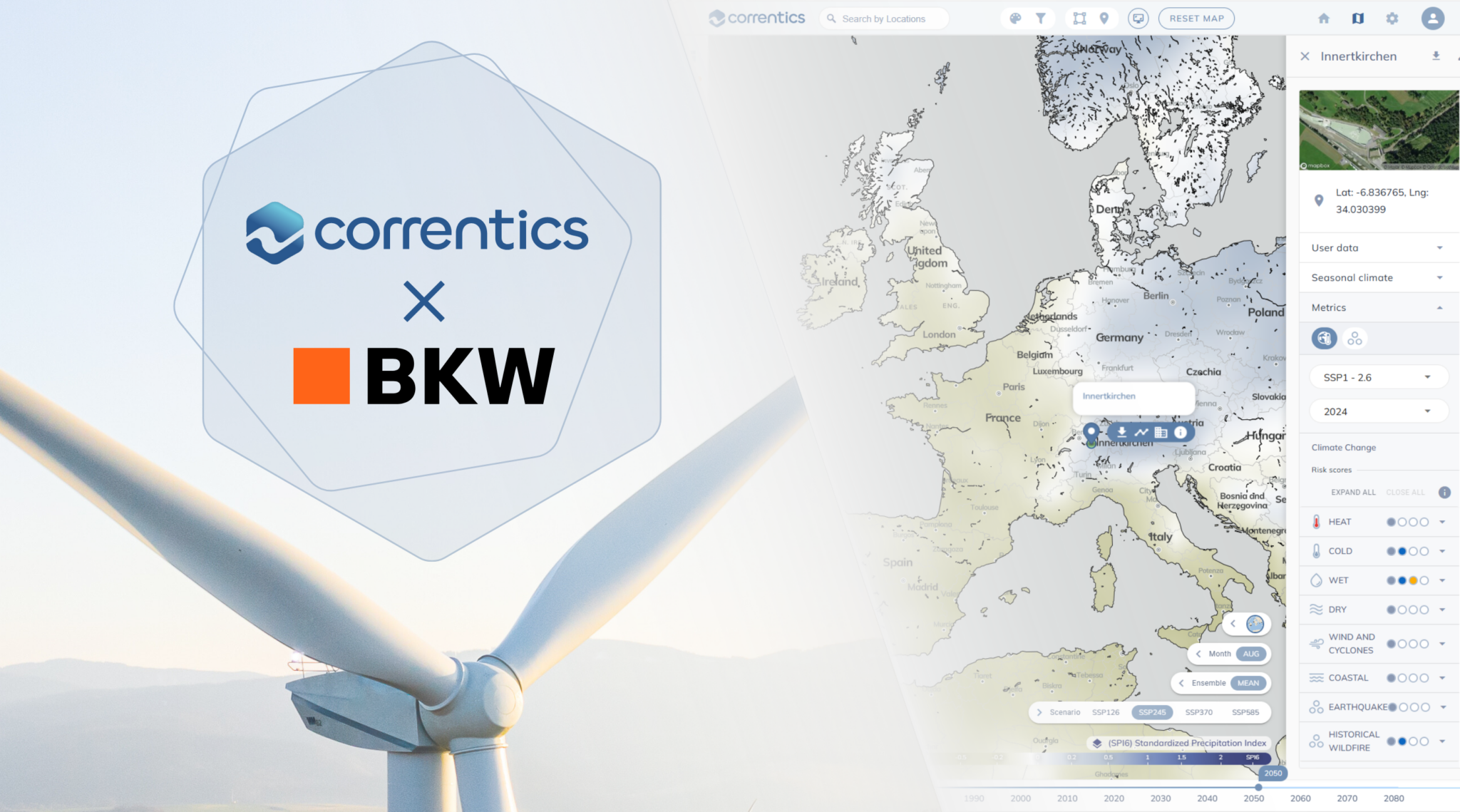 BKW partners with Correntics to quantify climate risks, to ensure a ...